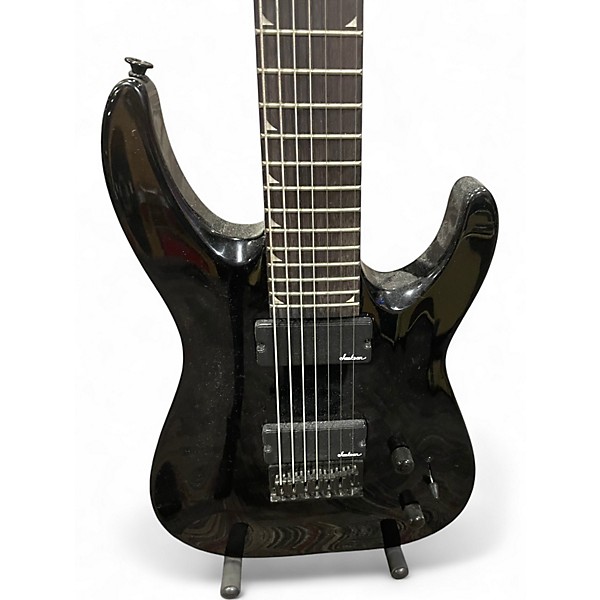Used Jackson JS22-7 Dinky 7 String Black Solid Body Electric Guitar ...