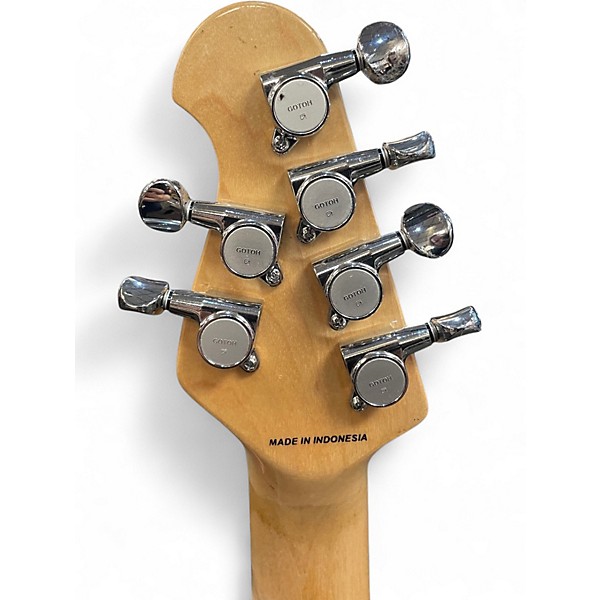 Used Sterling by Music Man Sub AX3 Axis Trans Black Solid Body Electric ...