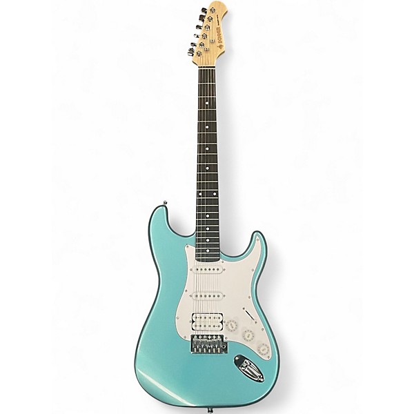 Used Donner STANDARD Metallic Blue Solid Body Electric Guitar Metallic ...