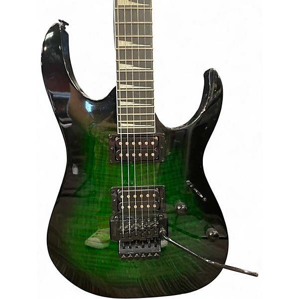 Used Ibanez RG 320 FLAME GREEN BURST Solid Body Electric Guitar FLAME ...