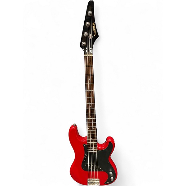 Used Samick Bass Red Electric Bass Guitar Red | Guitar Center