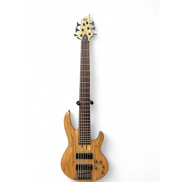 Used ESP B206 6 String Spalted Maple Electric Bass Guitar Spalted Maple ...