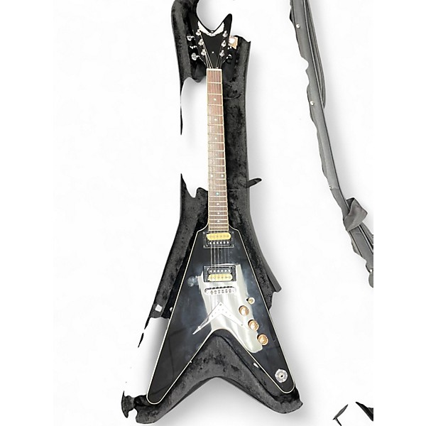 Used Dean 79 Series V Black Solid Body Electric Guitar Black | Guitar ...