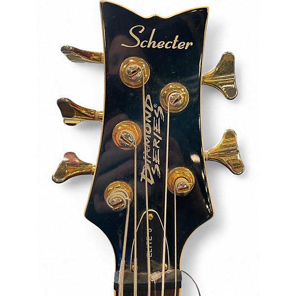 Used Schecter Guitar Research Stiletto Elite 5 String RED Electric Bass ...