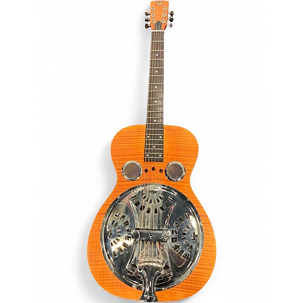 Used Dobro Hound Dog Deluxe Round Neck Vintage Brown Resonator Guitar ...