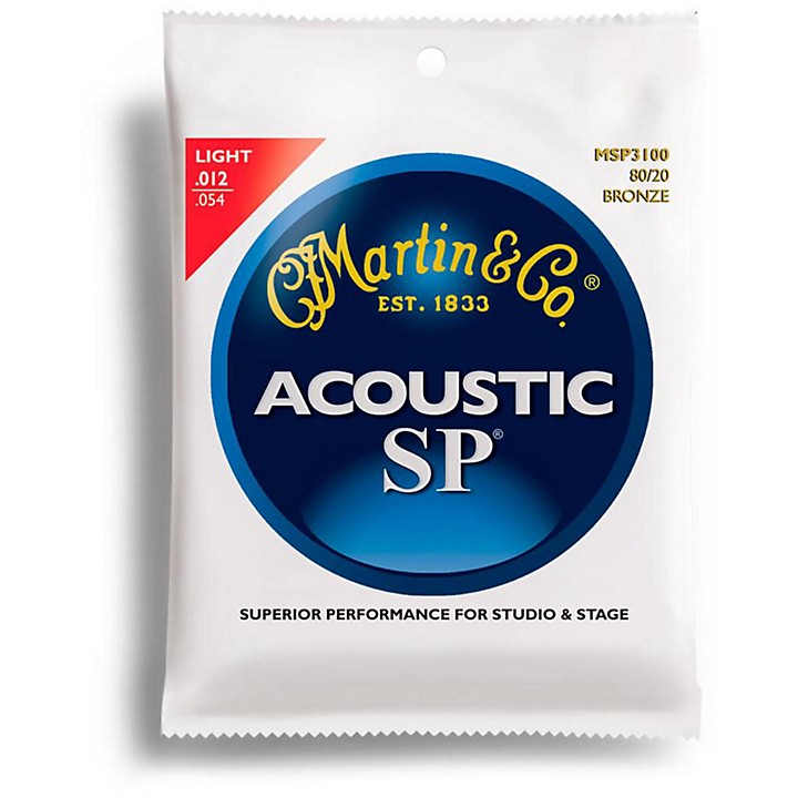 Martin MSP3100 SP 80/20 Bronze Light Acoustic Guitar Strings | Guitar ...