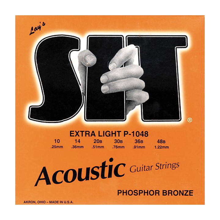 SIT Strings P-1048 Phosphor Extra Light Acoustic Guitar Strings ...