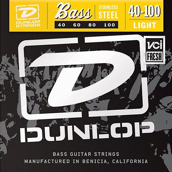 Dunlop Stainless Steel Light Bass Strings | Guitar Center