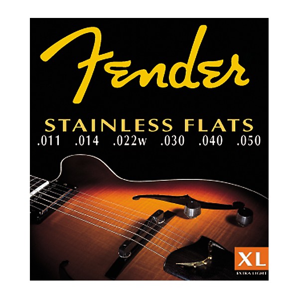 Fender 50XL Stainless Steel Flatwound Guitar Strings | Guitar Center