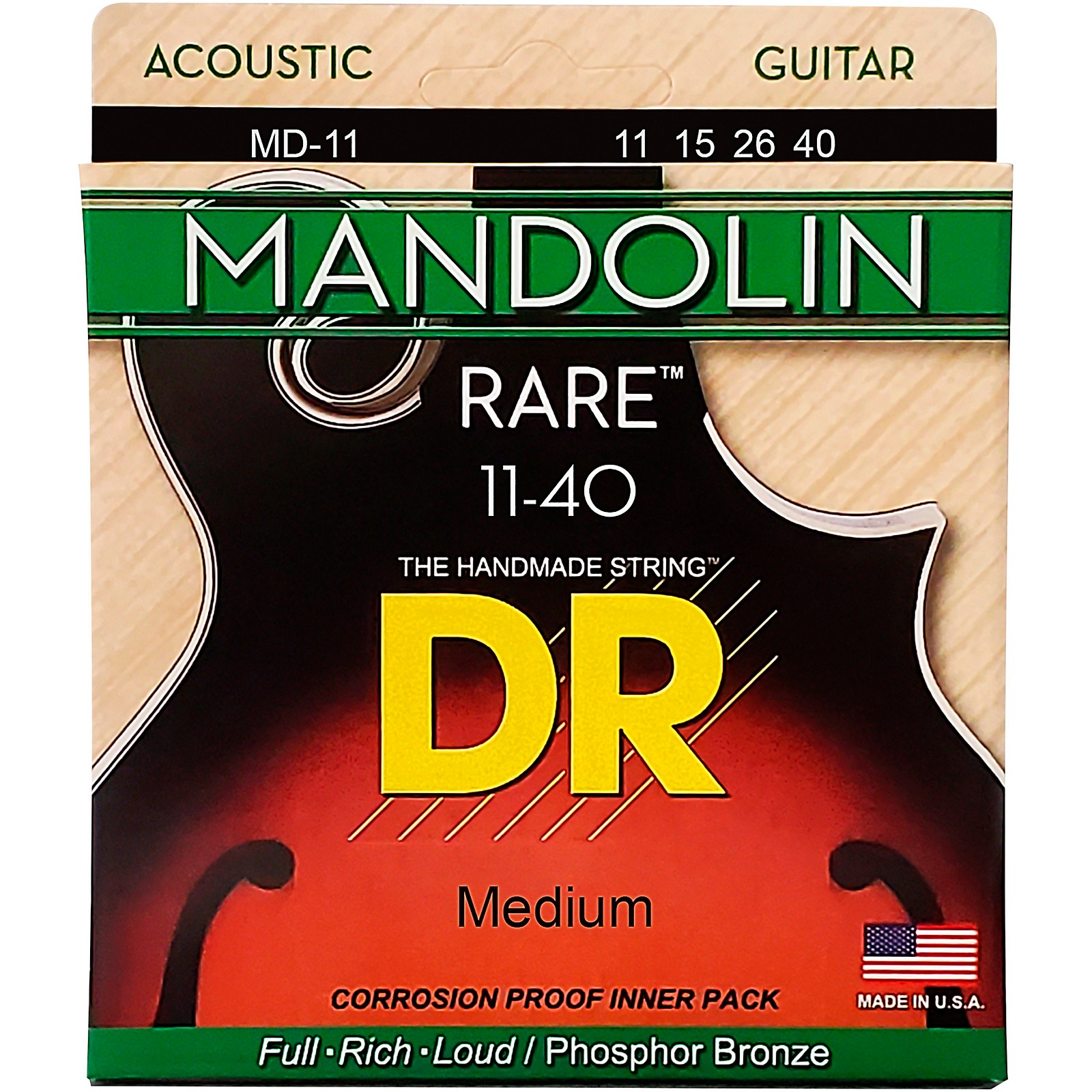DR Strings Phosphor Bronze Medium Mandolin Strings | Guitar Center