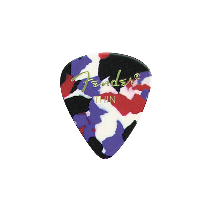 Fender Classic Celluloid Confetti Guitar Pick 12-Pack Medium 1 Dozen ...