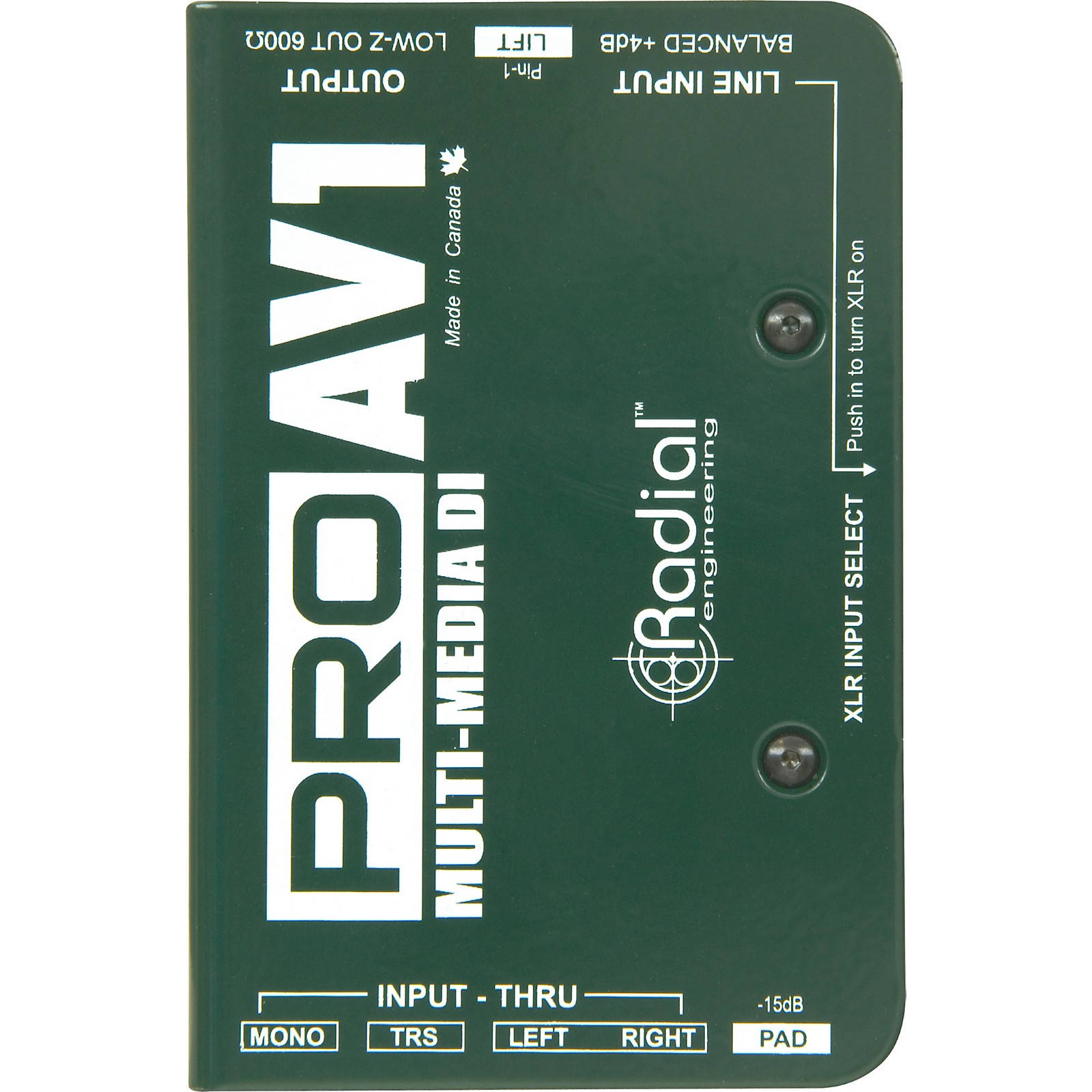 Radial Engineering ProAV1 Single-Channel Direct Box | Guitar Center