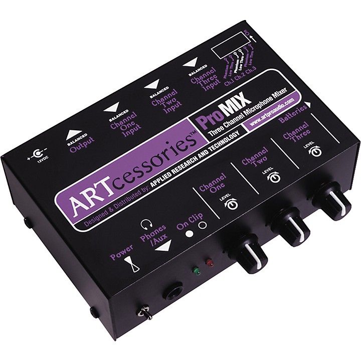 Art ProMIX 3-Channel Microphone Mixer | Guitar Center