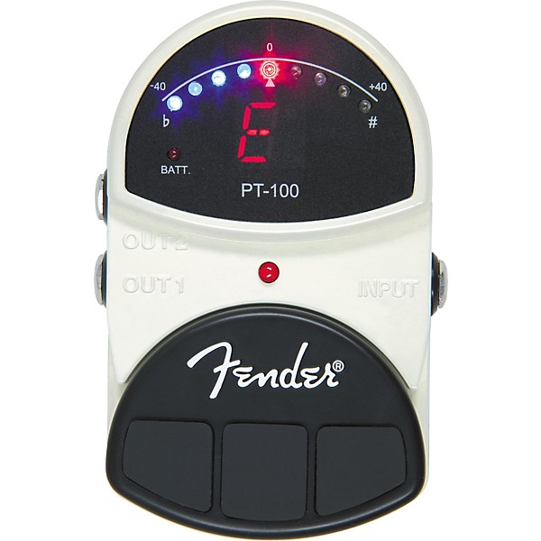 Open Box Fender PT-100 Custom Pedal Tuner Chrome Blue | Guitar Center
