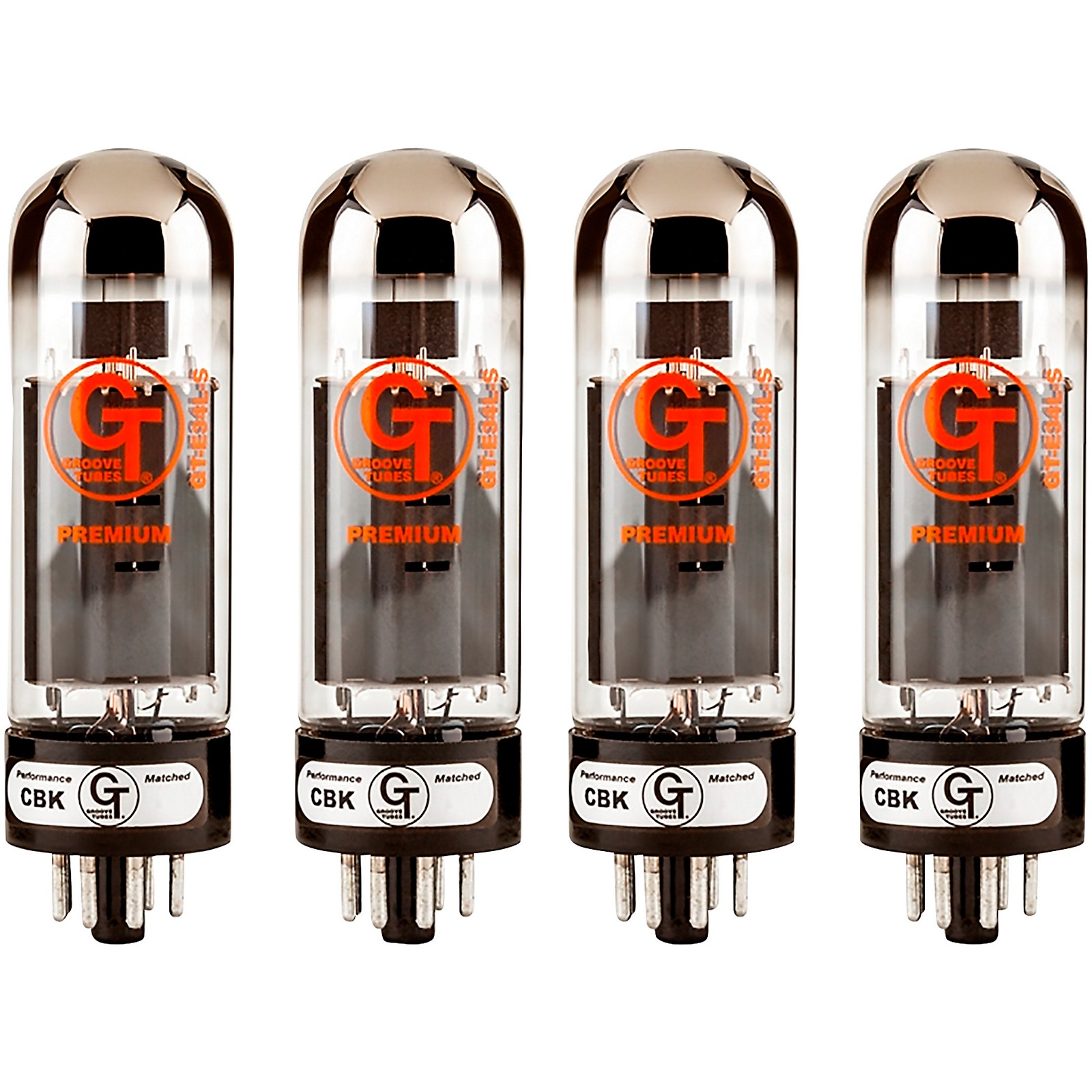 Groove Tubes Gold Series GT-E34L-S Matched Power Tubes Medium (4-7 GT ...
