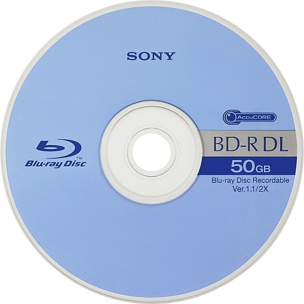 Sony 50GB BD-R Dual Layer Blu-ray Recordable Disc | Guitar Center