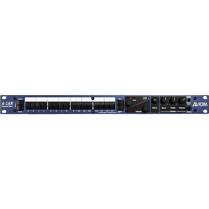 Aviom A-16R Rack Mount Personal Mixer Aviom Blue | Guitar Center
