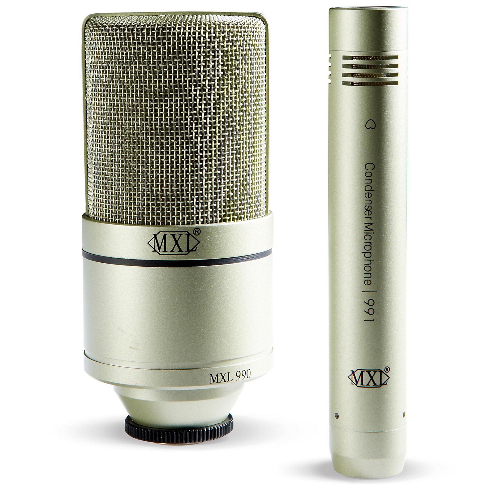 MXL 990/991 Large- and Small-Diaphragm Condenser Microphone Bundle ...