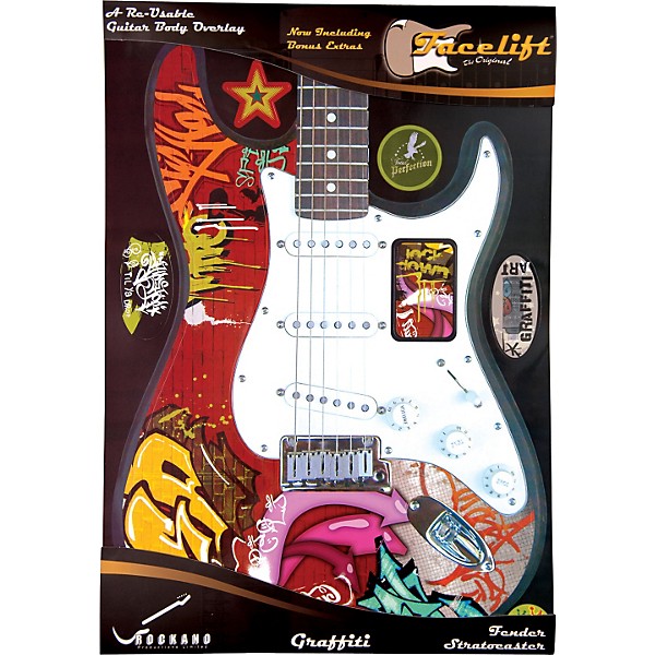 Facelift Strat Decal Overlay Graffiti | Guitar Center