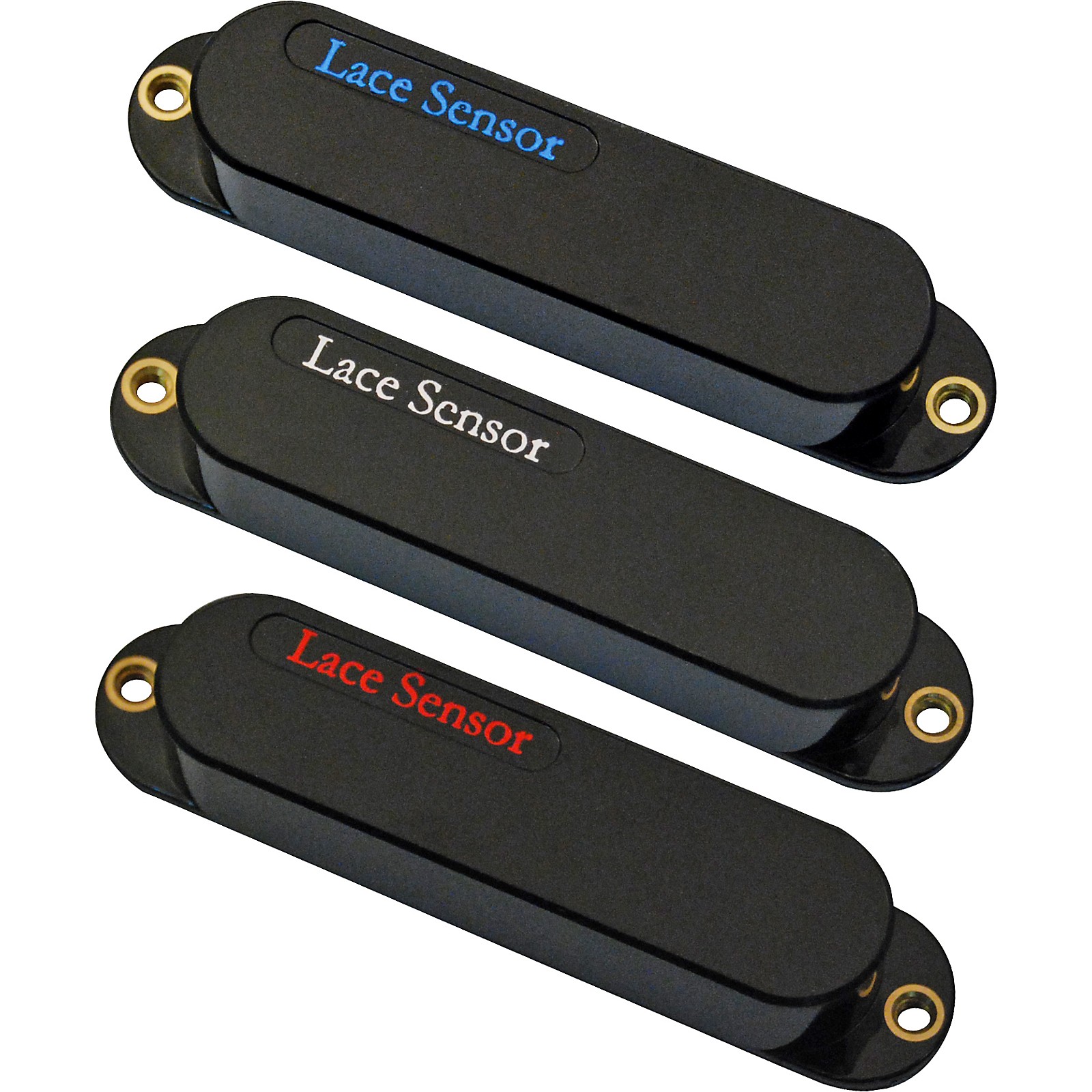 Lace Sensor Blue-Silver-Red 3-Pack S-S-S Pickup Set Black | Guitar Center