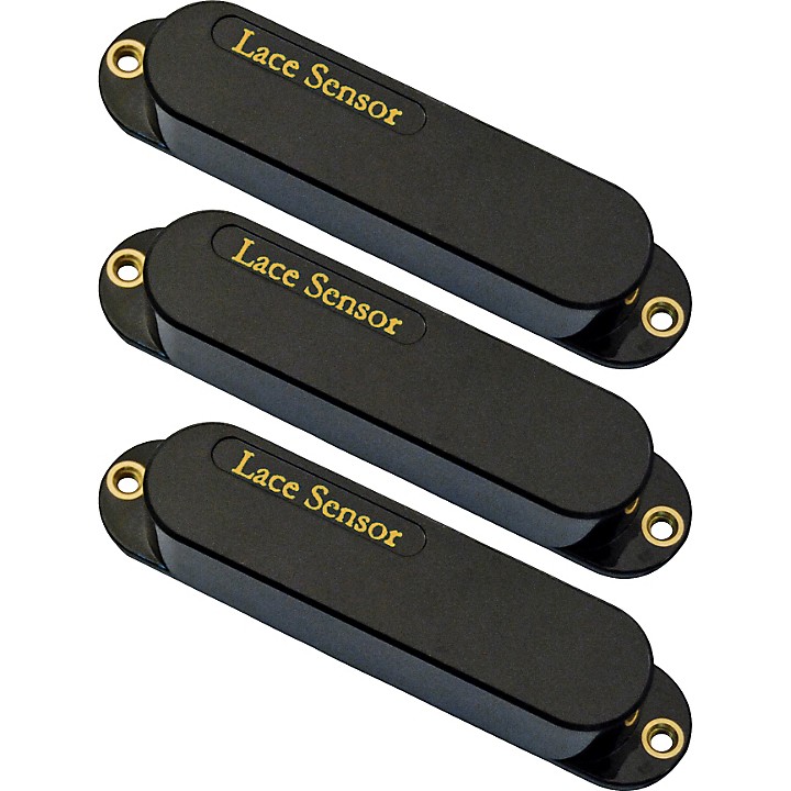 Lace Sensor Gold Guitar Pickups 3-Pack S-S-S Set Black | Guitar Center