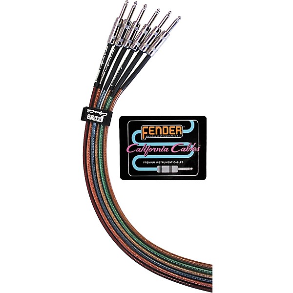 Fender California Cables Lake Placid Blue 3 ft. | Guitar Center