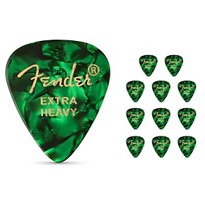Fender 351 Premium Celluloid Guitar Picks (12-Pack) Blue Moto Medium ...