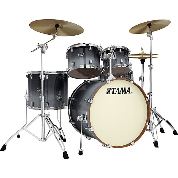 TAMA Silverstar Lacquer 5-Piece Accel-Driver Shell Pack Custom Titanium ...