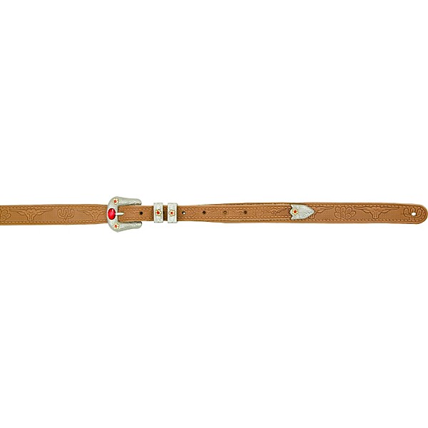 Vintage Tooled Leather Guitar Strap Natural | Guitar Center