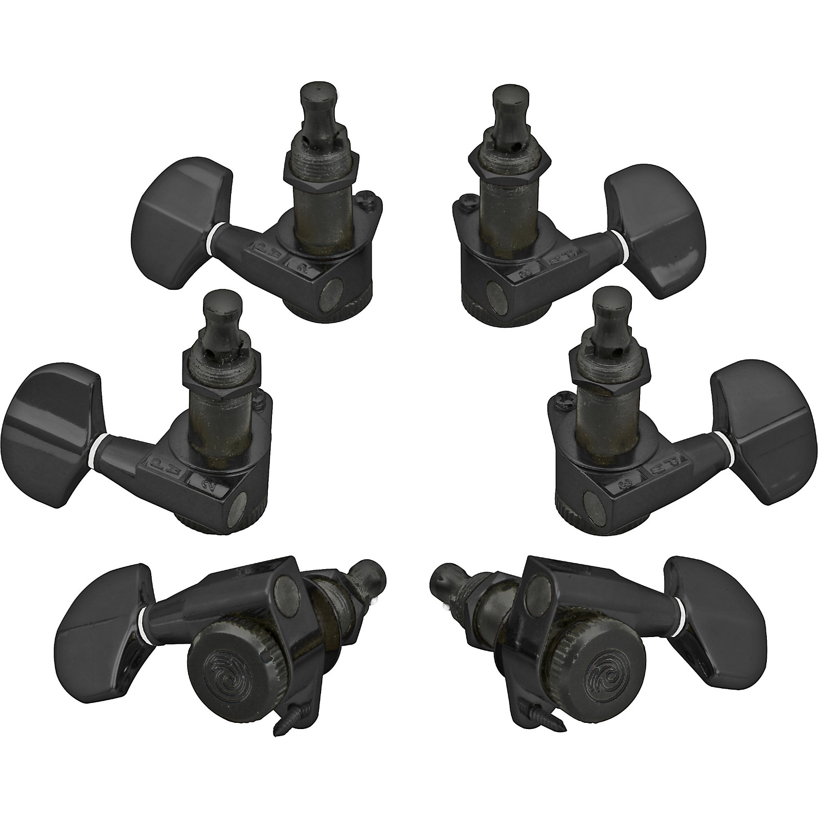 D'Addario Auto-Trim Tuning Machines/3 Per Side Black | Guitar Center