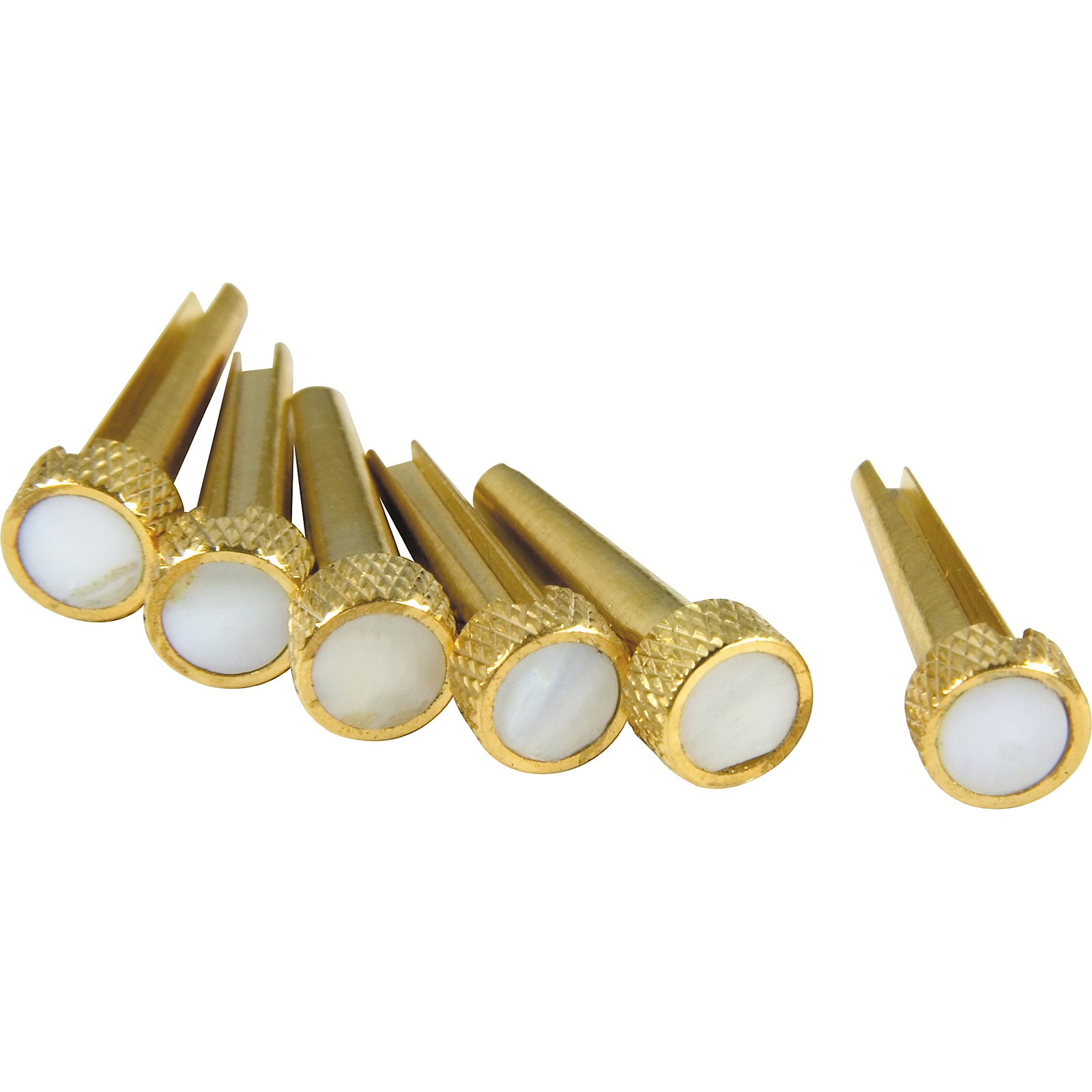 D'Andrea Tone Pins Brass Bridge Pin Set Mother of Pearl | Guitar Center