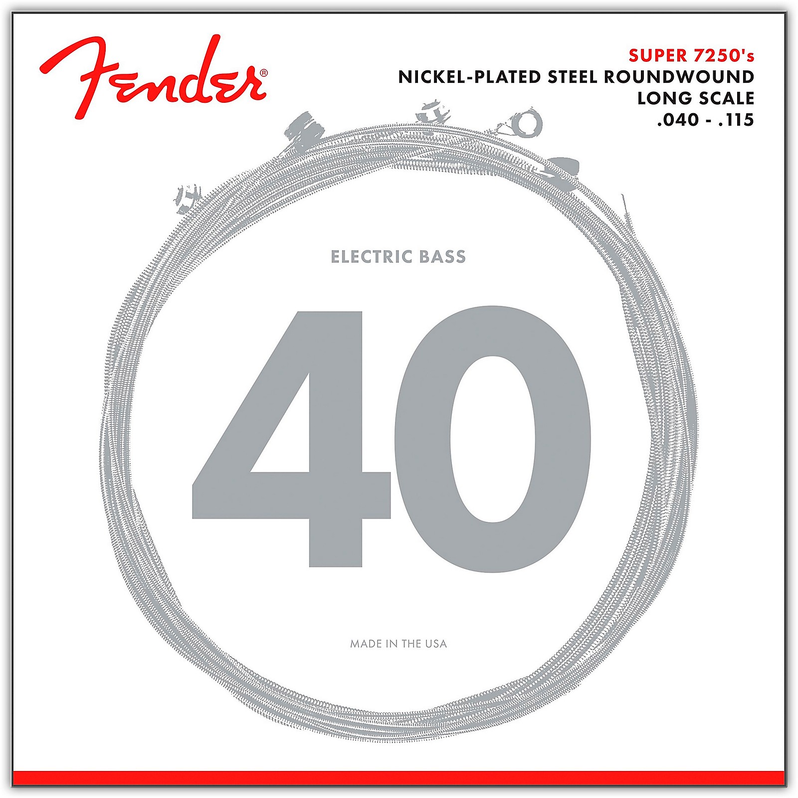 Fender 7250-5L Super Bass Nickel-Plated Steel Long Scale 5-String Bass ...