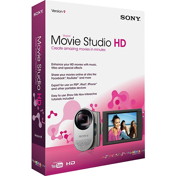 Sony Vegas Movie Studio HD Software | Guitar Center