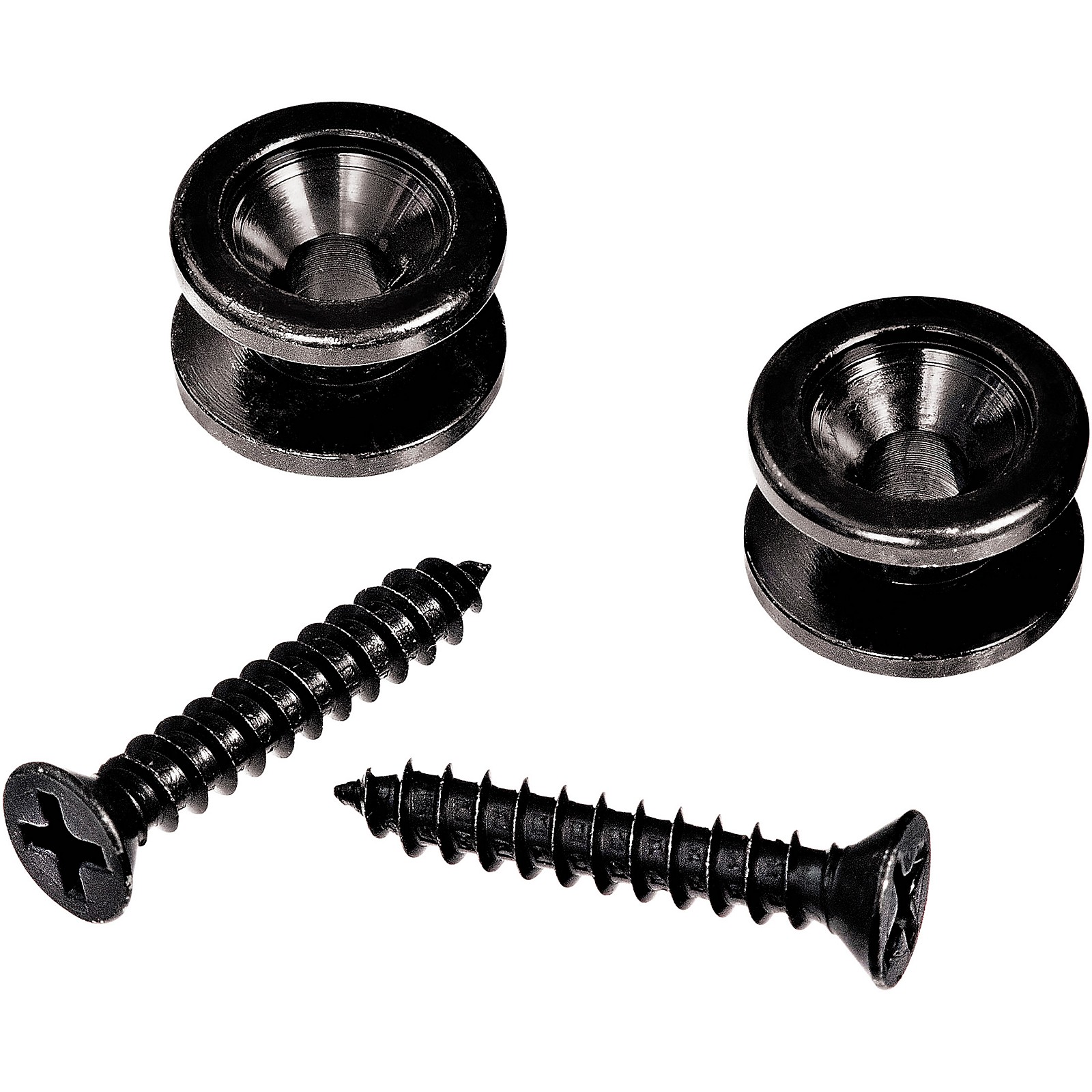 D'Addario Metal Guitar Strap Buttons Black | Guitar Center