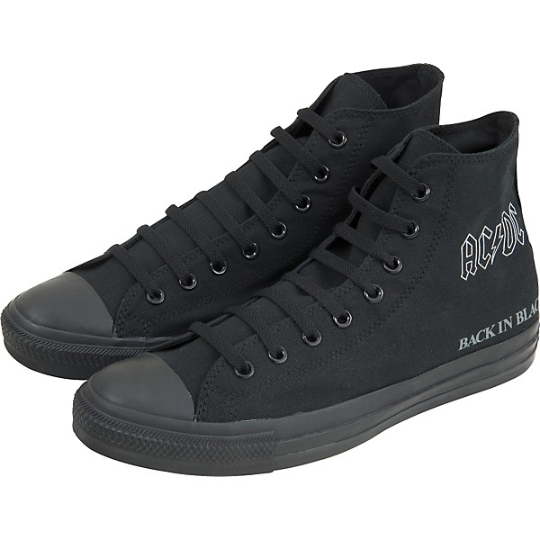 Open Box Converse Chuck Taylor All Star AC/DC Back In Black Hi-Top ...