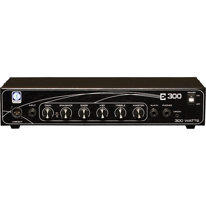 Eden E300 300W Bass Amp Head Black | Guitar Center