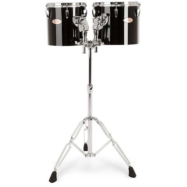 Pearl PTE1012 10" x 10"/12" x 10" Concert Tom Set Midnight Black ...