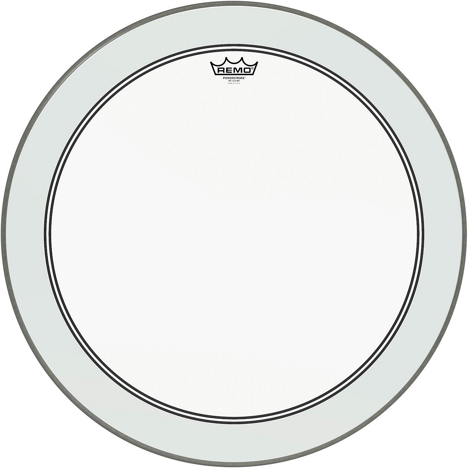 Remo Powerstroke 3 Clear Bass Drum Head With Impact Patch 24 in ...