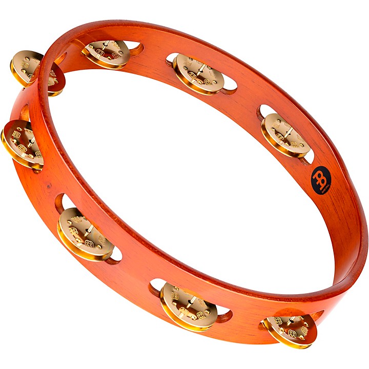 MEINL Wood Tambourine One Row Brass Jingles | Guitar Center