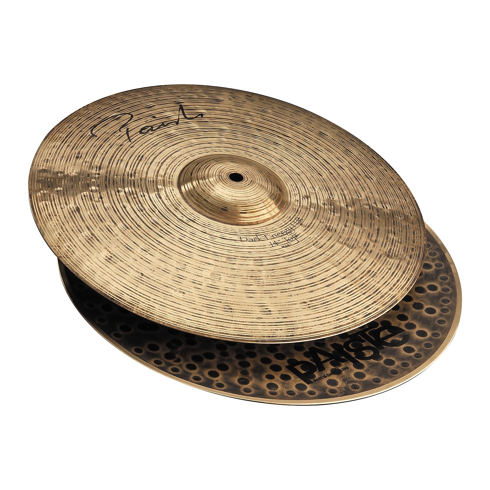 Paiste Signature Series Dark Energy MKI Hi-Hat Cymbal Pair 14 in ...