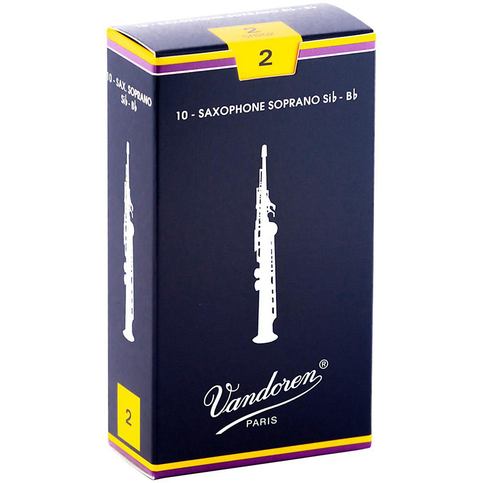 Vandoren Soprano Saxophone Reeds Strength 2 Box of 10 | Guitar Center