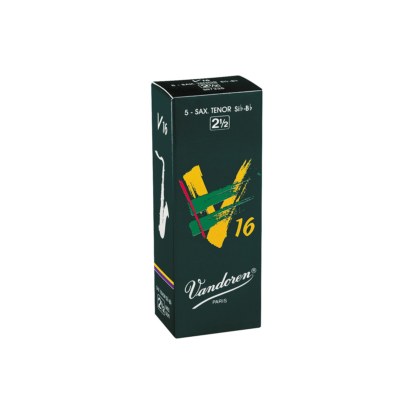 Vandoren Tenor Sax V16 Reeds Strength 2.5 Box of 5 | Guitar Center