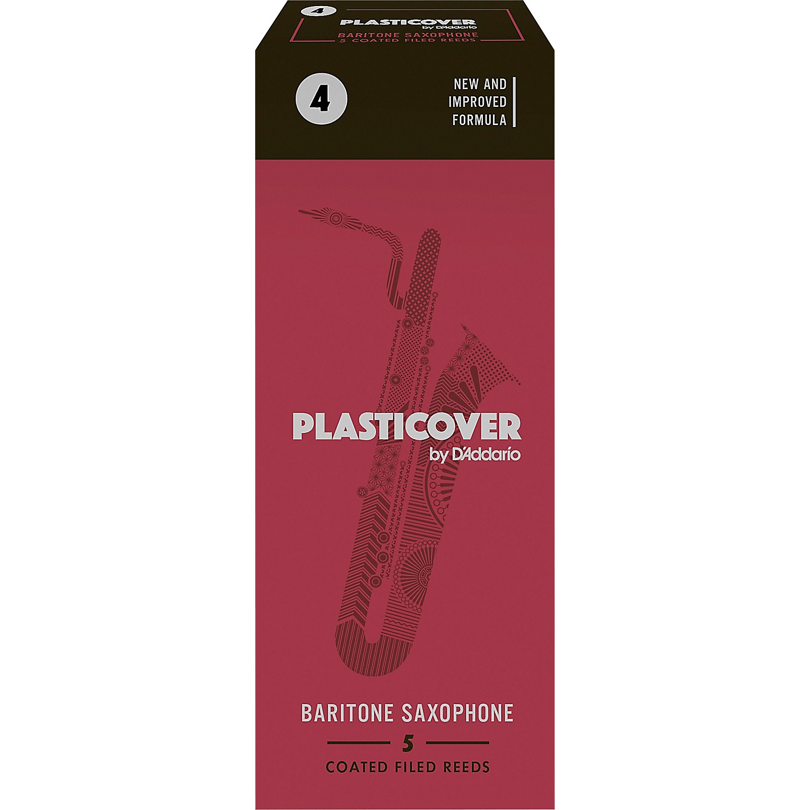 Rico Plasticover Baritone Saxophone Reeds Strength 4 Box of 5 | Guitar ...