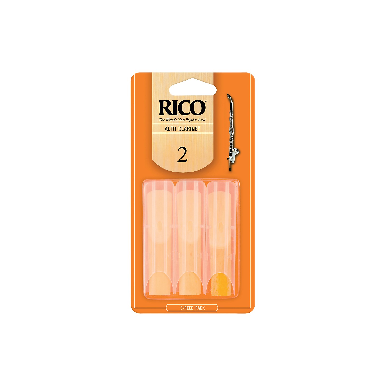 Rico Alto Clarinet Reeds, Box of 3 Strength 2 | Guitar Center