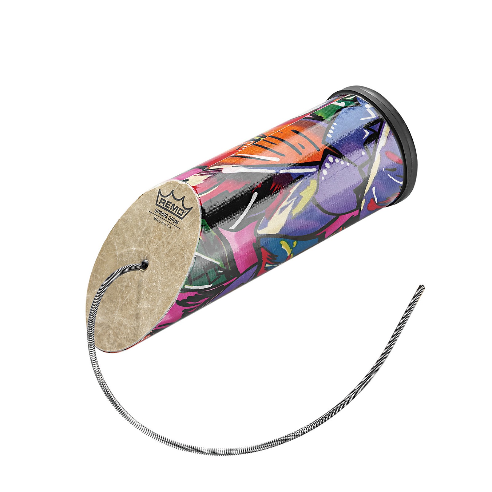 Remo Trilok Gurtu Spring Drums 10 x 4 in., Lightning Graphics, Angled ...