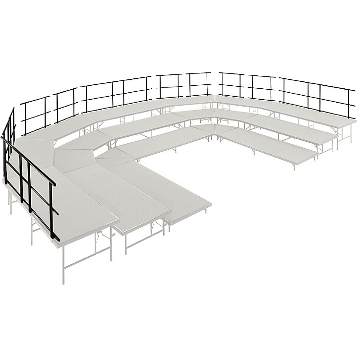 Midwest Folding Products Stages & Seated Risers Guard Rails 30" Long 48 ...