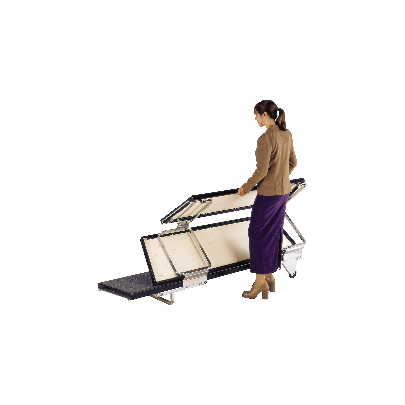 Midwest Folding Products TransFold Choral Risers 72 in. Wide, 3 Levels ...