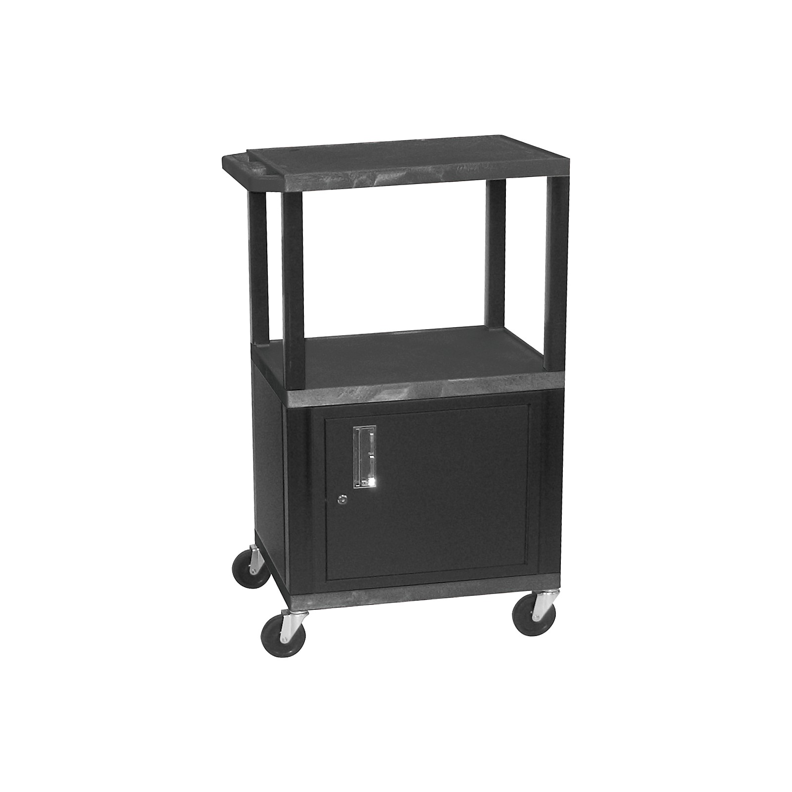 H. Wilson Tuffy Plastic 26" to 42" 3 Shelf Cart Black | Guitar Center
