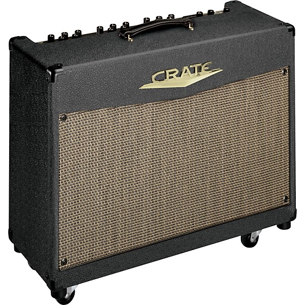 Crate VTX Series VTX200S 2 x 100W 2x12 Guitar Combo Amp Black and Gold ...