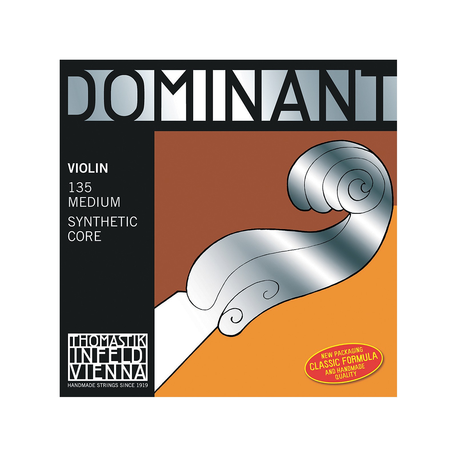 Thomastik Dominant 4/4 Size Violin Strings 4/4 Set, Wound E String ...